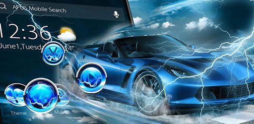 Blue Lightning Cool Car theme & wallpapers for PC - How to Install on ...