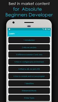 Java Basics Learning : Java for Absolute Beginners APK Download For Free
