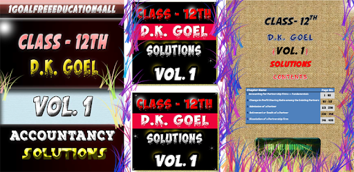 Account Class-12 Solutions (D K Goel) Vol-1 for PC - How to Install on ...
