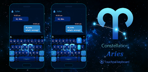Star Blue Aries Keyboard Theme APK Download For Free
