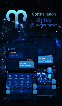 Star Blue Aries Keyboard Theme APK Download For Free