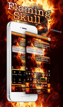 Fire Flaming Skull Keyboard Theme APK Download For Free