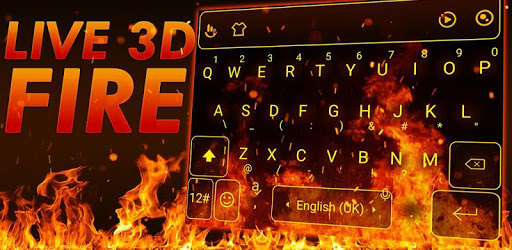 Live 3D Cool Flaming Fire Keyboard Theme APK Download For Free