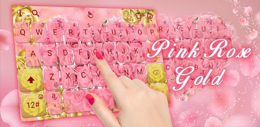 Flower Heart Pink Rose Gold Keyboard Theme for PC - How to Install on Windows PC, Mac