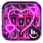 Sparkling Neon Purple Hearts Light Keyboard Theme for PC - How to ...