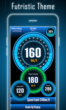 HUD Speedometer Digital: GPS, Speed Limit Widget APK Download For Free
