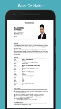 Easy Cv maker 2018 APK Download For Free
