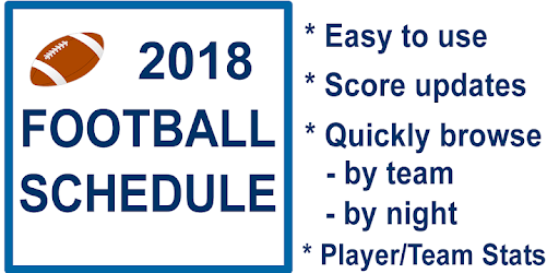 2018 Football Schedule (NFL) for PC - How to Install on Windows PC, Mac