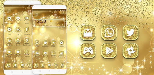 Gold Glitter Theme glitter and gold wallpaper for PC - How to Install ...