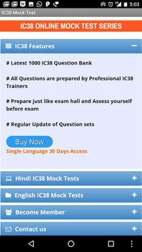 IC38 Mock Test Series APK Download For Free
