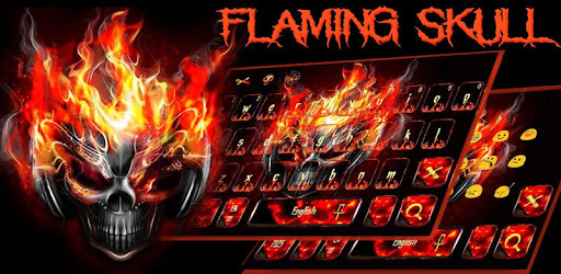 Horror skull Keyboard Theme Fire Skull for PC - How to Install on ...