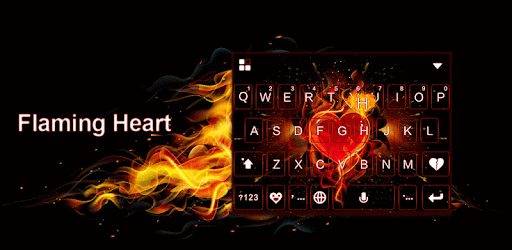 Flaming Heart Kika Keyboard for PC - How to Install on Windows PC, Mac