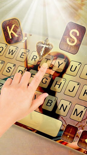 Glowing Lord Jesus Keyboard Theme APK Download For Free