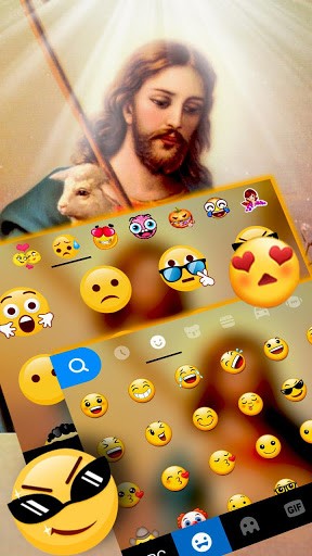 Glowing Lord Jesus Keyboard Theme APK Download For Free