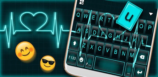 Neon Heart Love Keyboard Theme APK Download For Free