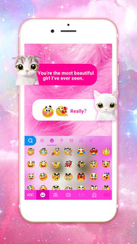 Pink Cat Keyboard Theme APK Download For Free
