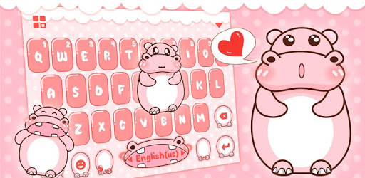 Pink Cute Hippo Keyboard Theme for PC - How to Install on Windows PC, Mac