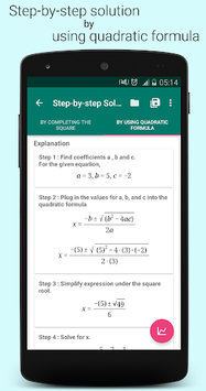 Quadratic Equation Solver with Steps and Graphs APK Download For Free