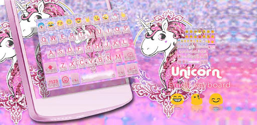 Pink Glitter Unicorn Emoji Keyboard Theme for PC - How to Install on Windows PC, Mac