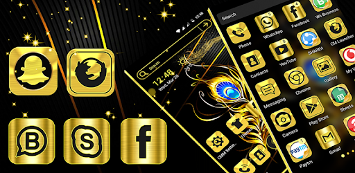 Gold Feather Launcher Theme for PC - How to Install on Windows PC, Mac