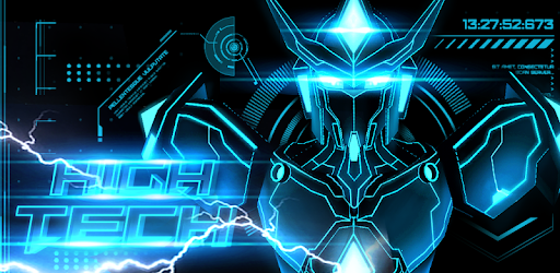 3D Blue Neon Robot Theme for PC - How to Install on Windows PC, Mac