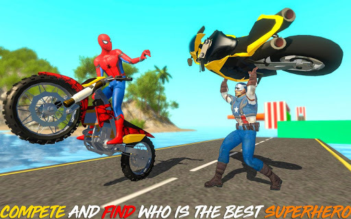 Superheroes bike evolution racing APK Download For Free