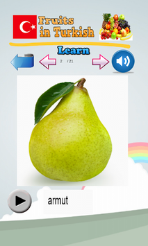 Learn Fruits in Turkish APK Download For Free
