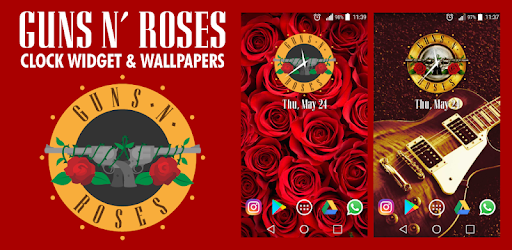 Guns N' Roses Clock Widget And Wallpapers APK Download For Free