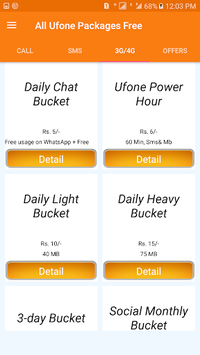 All Ufone Packages 2018 APK Download For Free