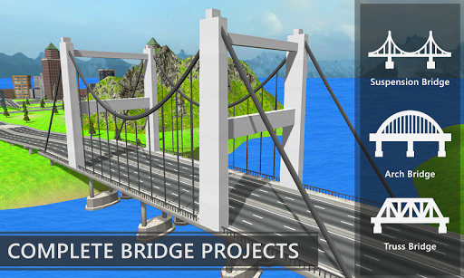 Bridge Building Sim: Riverside Construction Games APK Download For Free