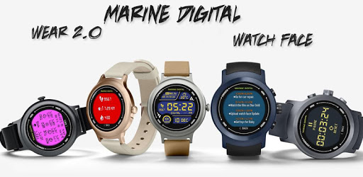 Watch Face - Marine Digital APK Download For Free