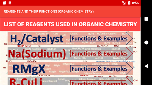 REAGENTS AND THEIR FUNCTIONS ORGANIC CHEMISTRYFree APK Download For Free