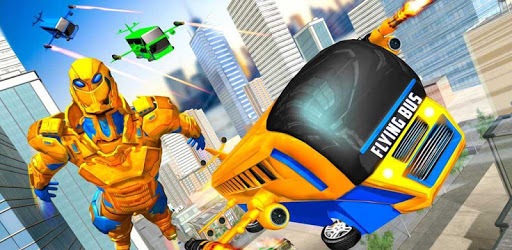 Flying Bus Robot Transform War: Robot Hero Game for PC - How to Install ...