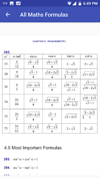 1500 Maths Formulas For All Board Exams 2018 APK Download For Free