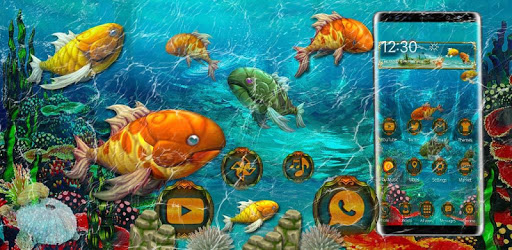 3d abstract sea fish theme for PC - How to Install on Windows PC, Mac