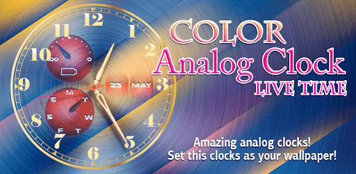Color Analog Clock Live Time for PC - How to Install on Windows PC, Mac