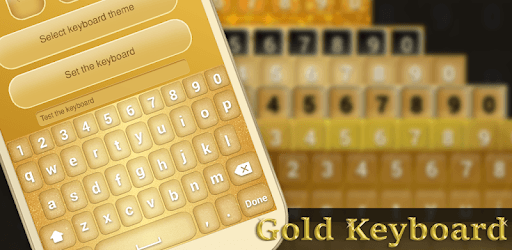 Gold Keyboard Themes: Golden Keypad with Emojis for PC - How to Install ...