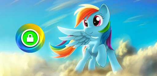 Rainbow Horse Shy Little Pony Art Phone Lock for PC - How to Install on ...