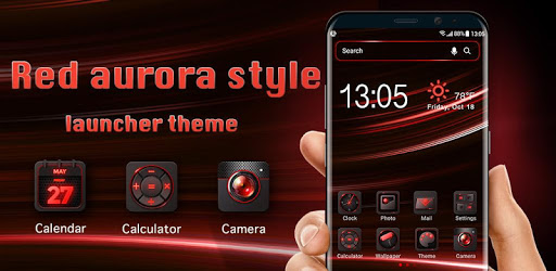 Red aurora Launcher theme for Apex&Ace for PC - How to Install on ...