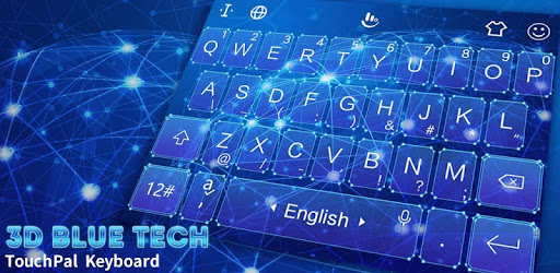 3D Blue Tech Electronic Light Keyboard Theme for PC - How to Install on Windows PC, Mac