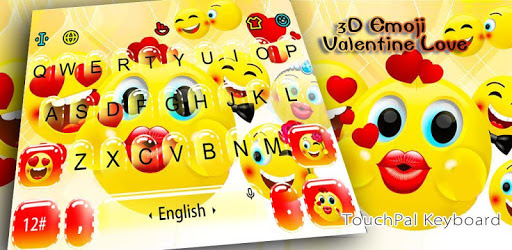 3D Cute Emoji Valentine Love Keyboard Theme for PC - How to Install on ...