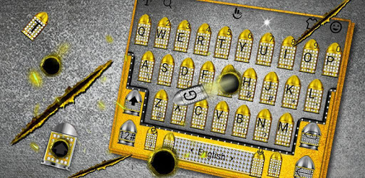 3D Gold Gunnery Battle Bullet Keyboard Theme for PC - How to Install on ...