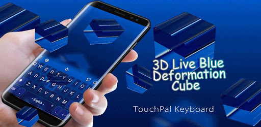 Live 3D Deformation Blue Cube Keyboard Theme for PC - How to Install on ...