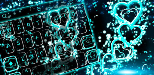 Sparkling Cyan Heart Keyboard Theme for PC - How to Install on Windows ...