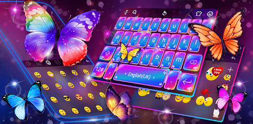 Swell Colorful Neon Butterfly Keyboard for PC - How to Install on ...
