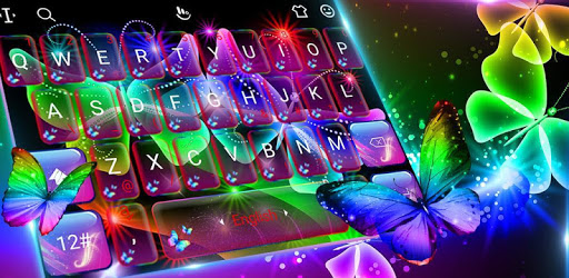 Colorful Neon Butterfly Keyboard Theme for PC - How to Install on ...