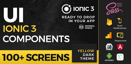 Ionic 3 Material Design UI Theme - Yellow Dark for PC - How to Install on Windows PC, Mac