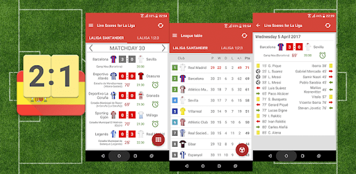 Live Scores for La Liga Santander 2018/2019 APK Download For Free