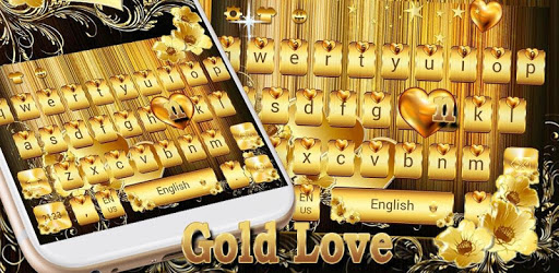 Gold Love theme for free Emoji Keyboard for PC - How to Install on Windows PC, Mac