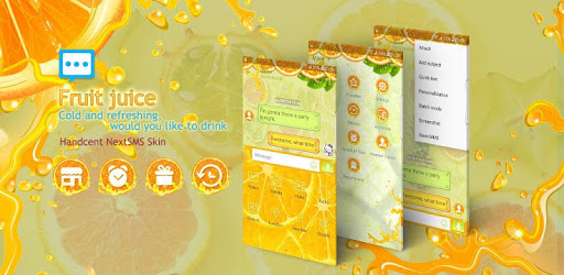 Fruit juice Next SMS Skin for PC - How to Install on Windows PC, Mac